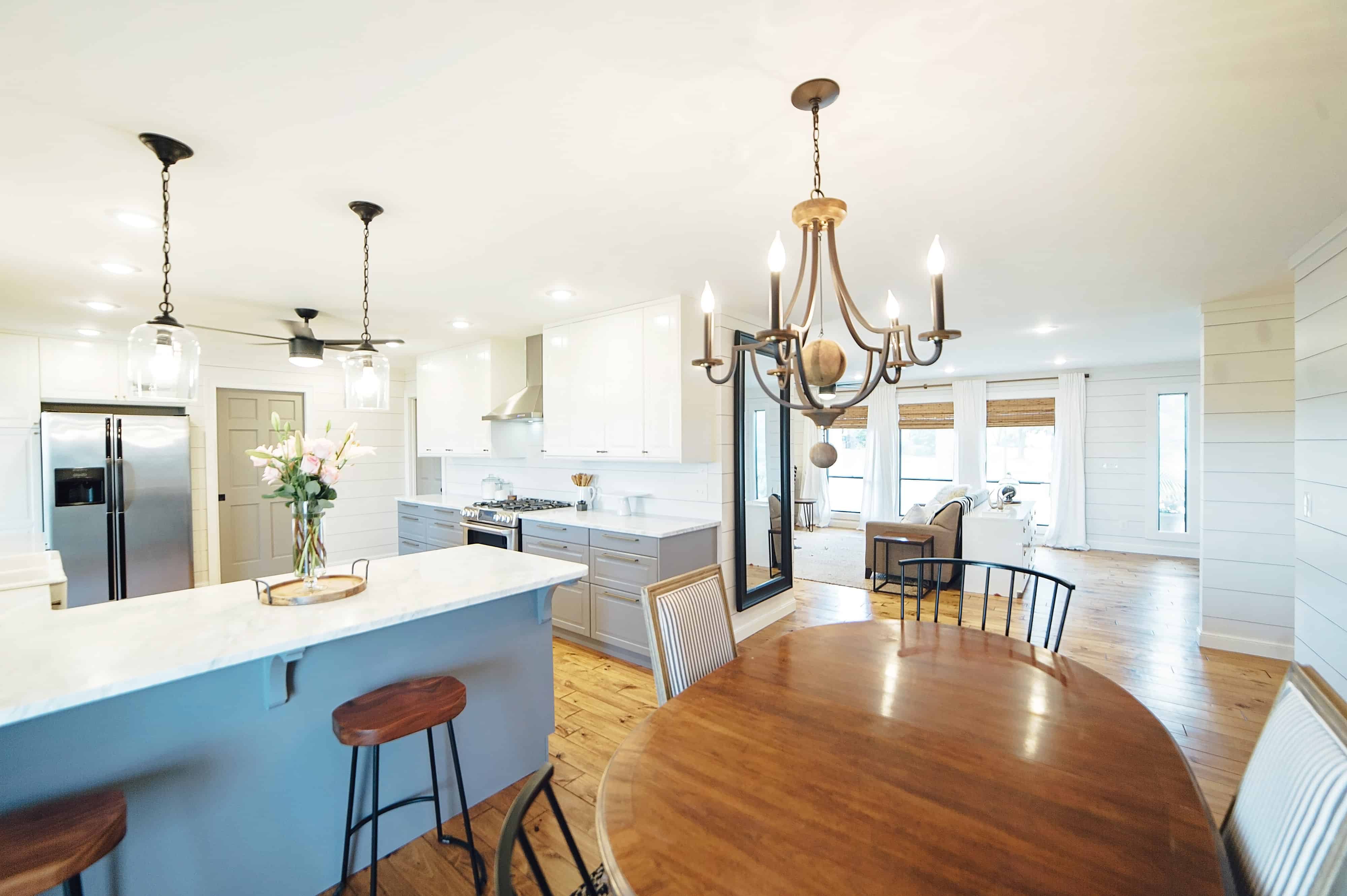Our Fixer Upper Kitchen Remodel Before and After-Painted by Kayla Payne