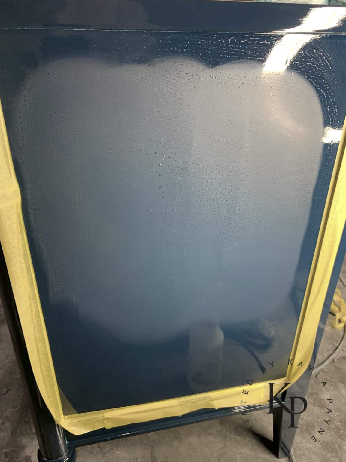 How To Use Automotive Paint On Furniture - Painted by Kayla Payne