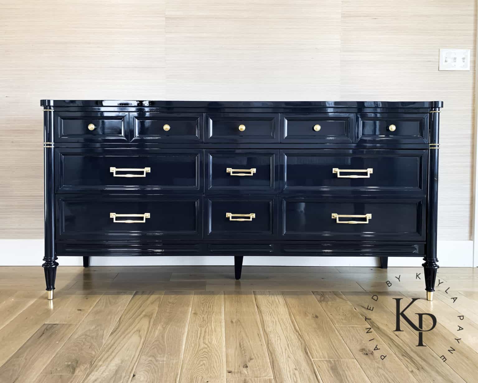 How To Use Automotive Paint On Furniture - Painted by Kayla Payne