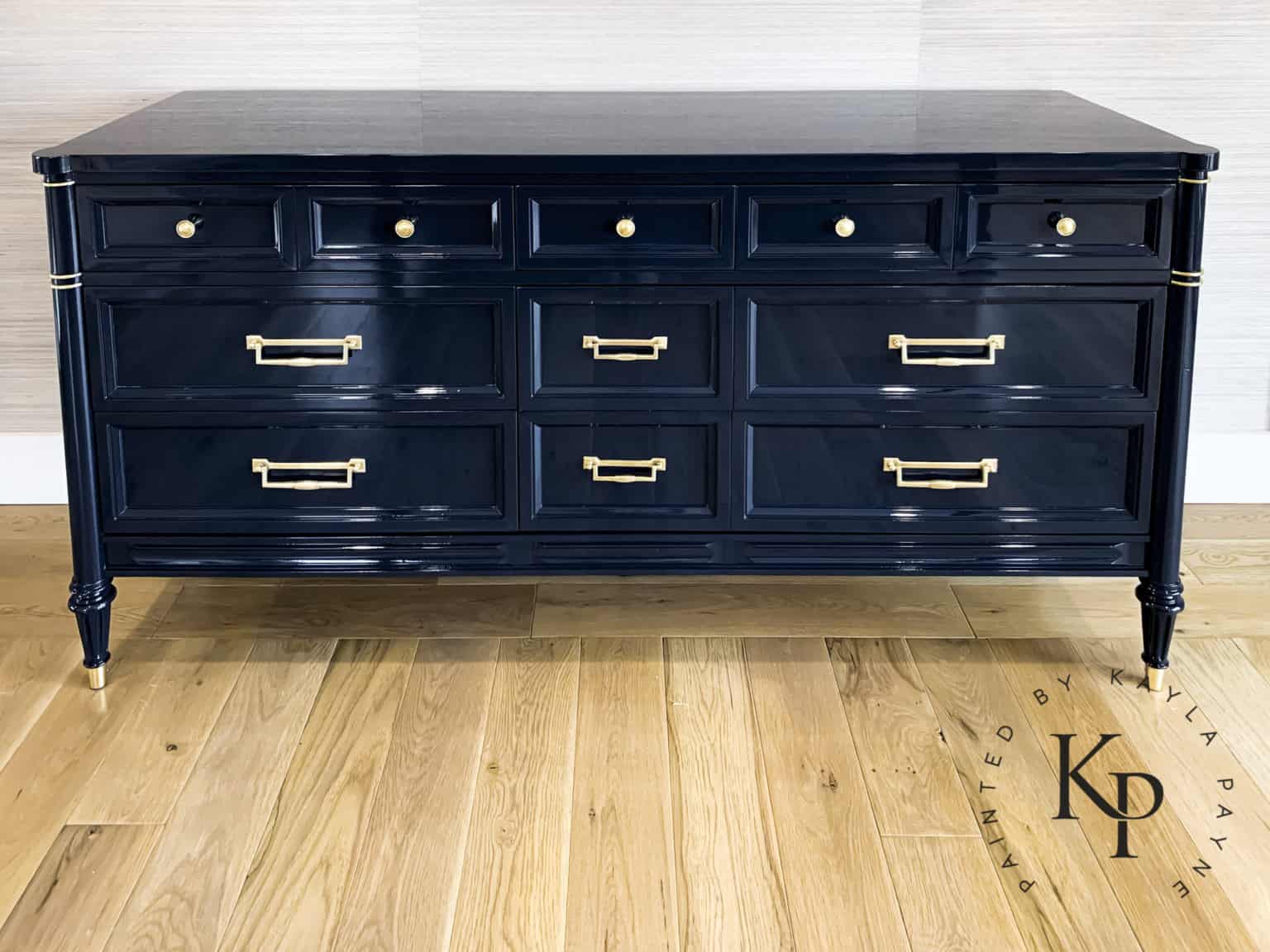 How To Use Automotive Paint On Furniture - Painted by Kayla Payne