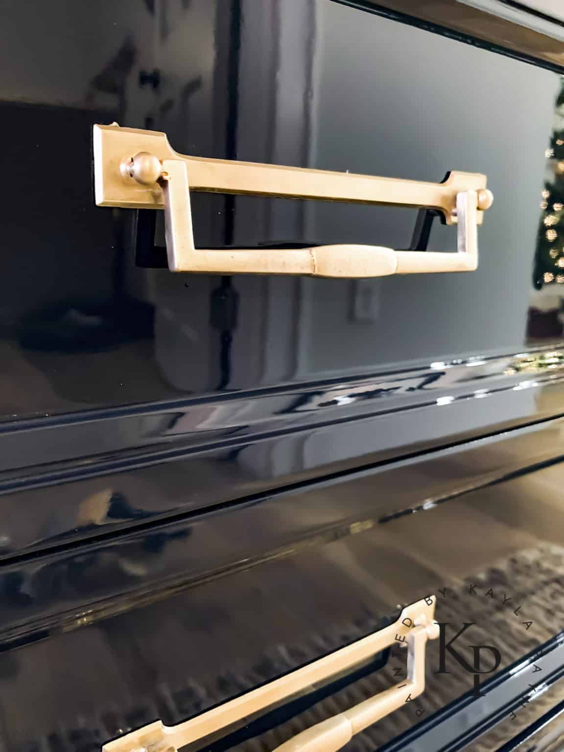 How To Use Automotive Paint On Furniture - Painted by Kayla Payne